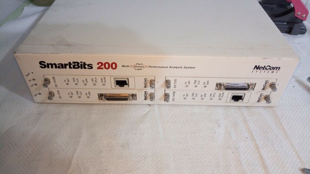 SmartBits 200 Netcom systems SMB-0200 with SX-7410B SX7210 - Industrial SOL Pte Ltd