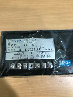 Sumtak SEC-4 SEC-40C w1-080 Gate Time Digital Counter Sec-4 - Industrial SOL Pte Ltd