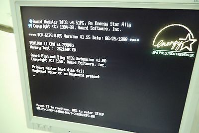 Advantech SBC PCA-6176 Rev A1 Bios Ver 1.25 Pentium II 350Mhz 258MB RAM ...