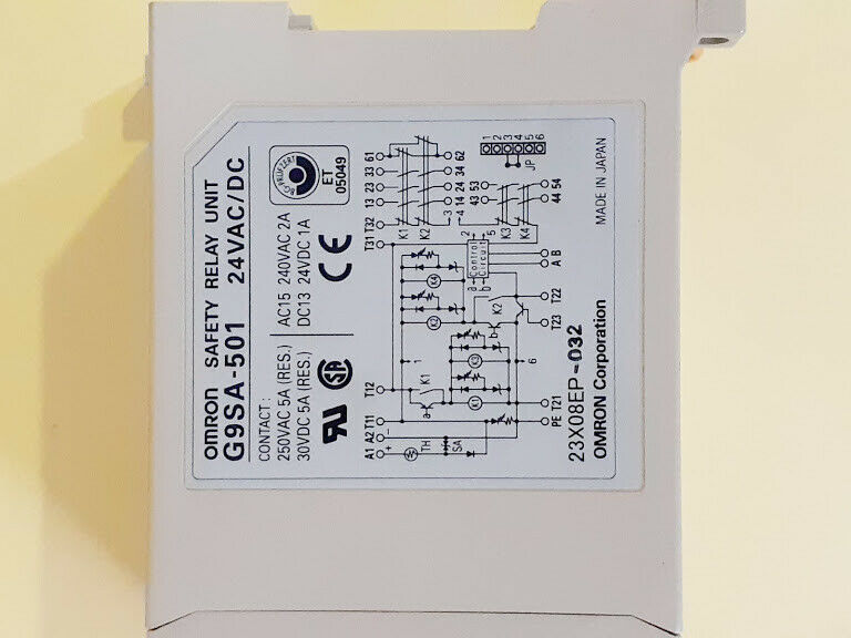 Omron G9SA Safety monitoring relays G9SA-501 safety relay unit 24v AC ...