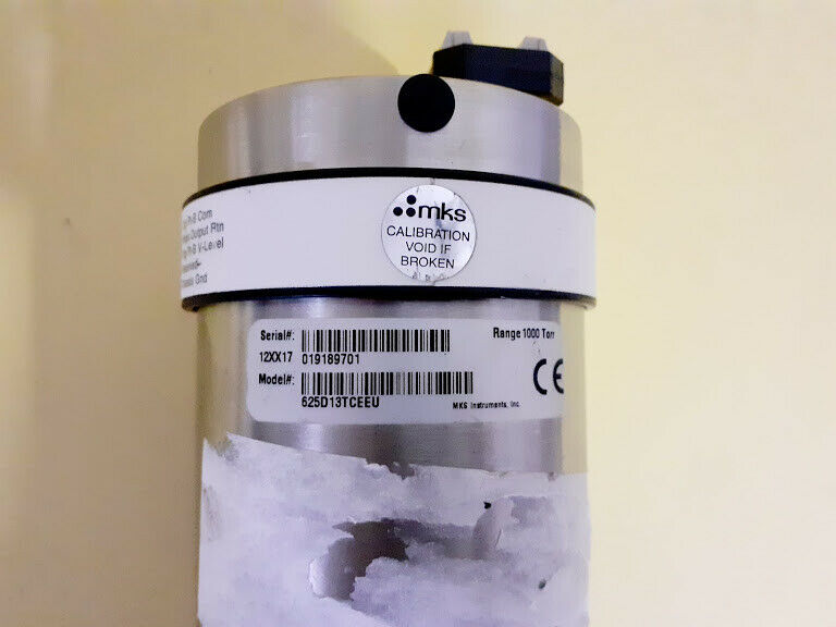 mks baratron capacitance manometer 625D13tceeu Range 1000 torr ...
