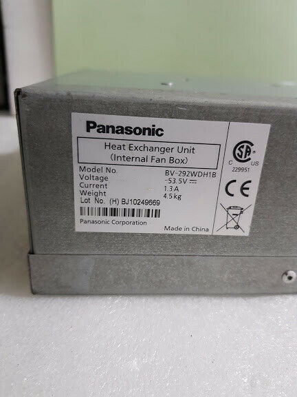 Huawei FAN 02B WD2e6FAN Panasonic BV-292WDH1B Heat exchanger ...