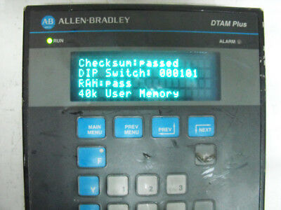 Allen-Bradley 2707-V40P2 DTAM Plus Ser B Rev A Operator Interface ...