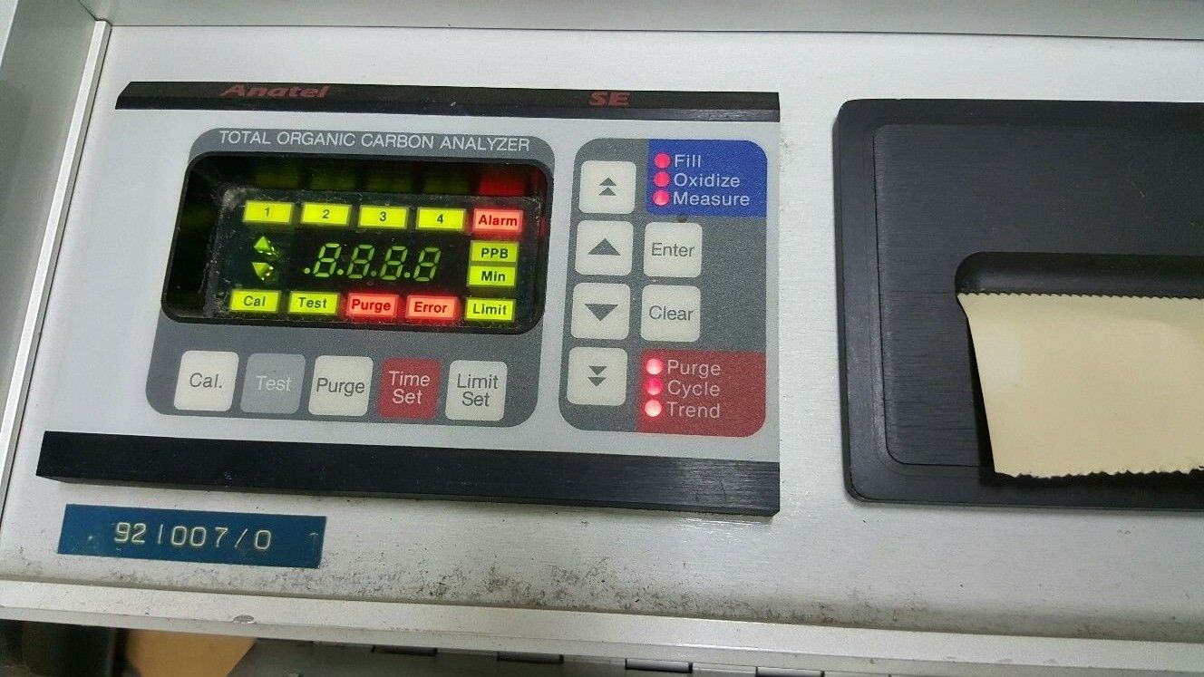 Anatel A-100P portable analyzer FG/10100-01 Total Organic carbon ...