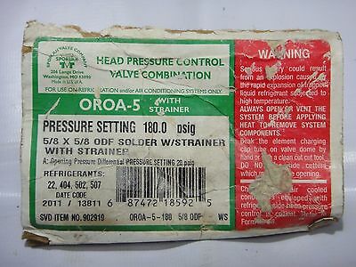 New SPORLAN OROA-5-180 HEAD PRESSURE CONTROL VALVE with strainer Oroa-5 ...