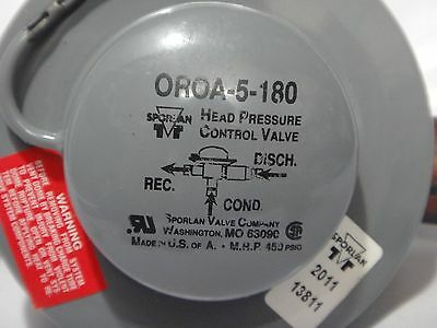 New SPORLAN OROA-5-180 HEAD PRESSURE CONTROL VALVE with strainer Oroa-5 ...