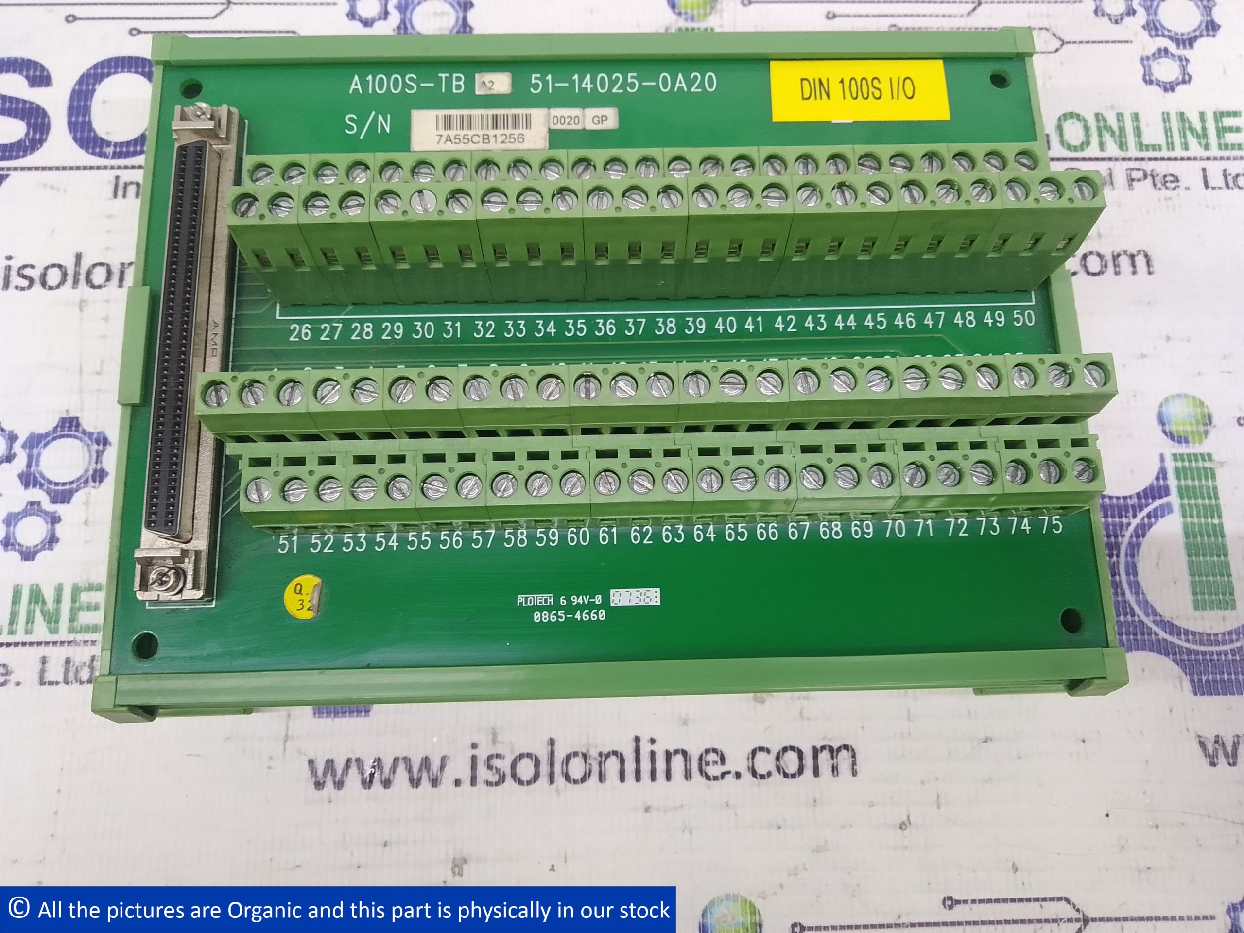 Plotech A100S-TB A2 51-14025-0A20 DIN 100S I/O Motion - Industrial SOL ...