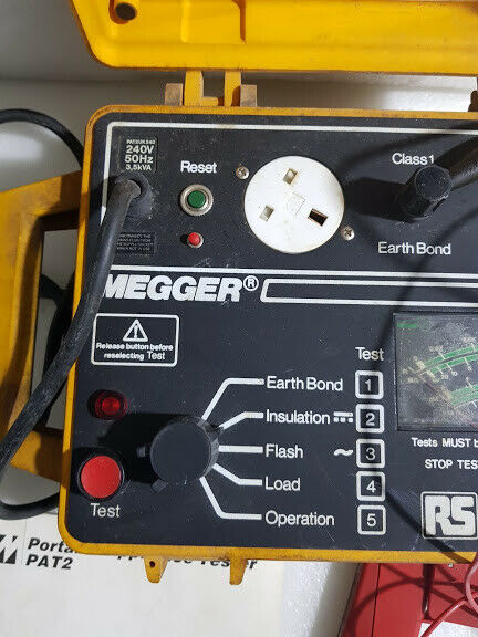 Megger PAT2 Portable Appliances Tester RS Components PAT-2 - Industrial ...