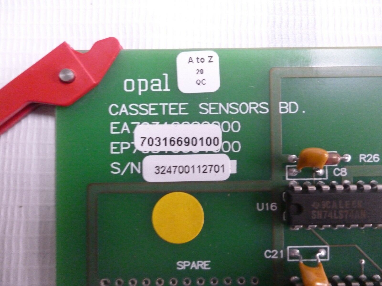 Opal EA70316690100 Cassette Sensors Board PCB - Industrial SOL Pte Ltd