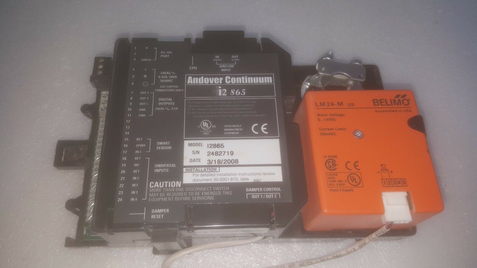 Andover continuum i2 2865 TAC/Schneider i2865 05-1001-104 Rev C ...