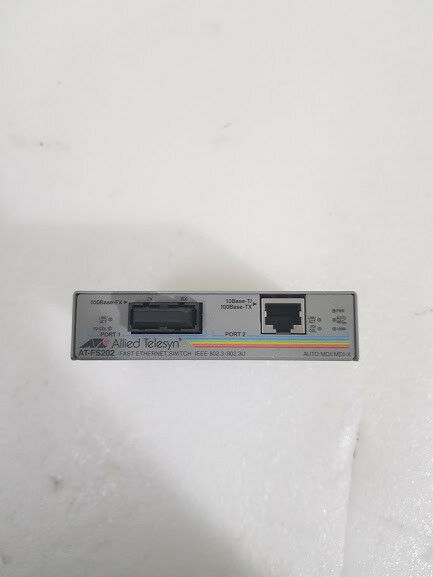 Allied Telesis AT-FS202 Fast Ethernet Switch IEEE 802.3/802.3U Telesyn ...