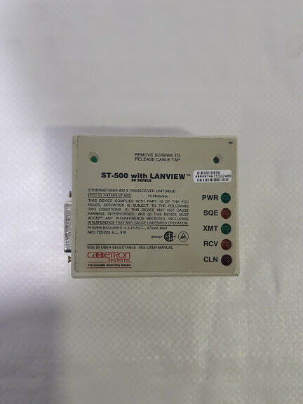 Cabletron Systems ST-500 Transceiver With Lanview 90 Series ST500 New ...