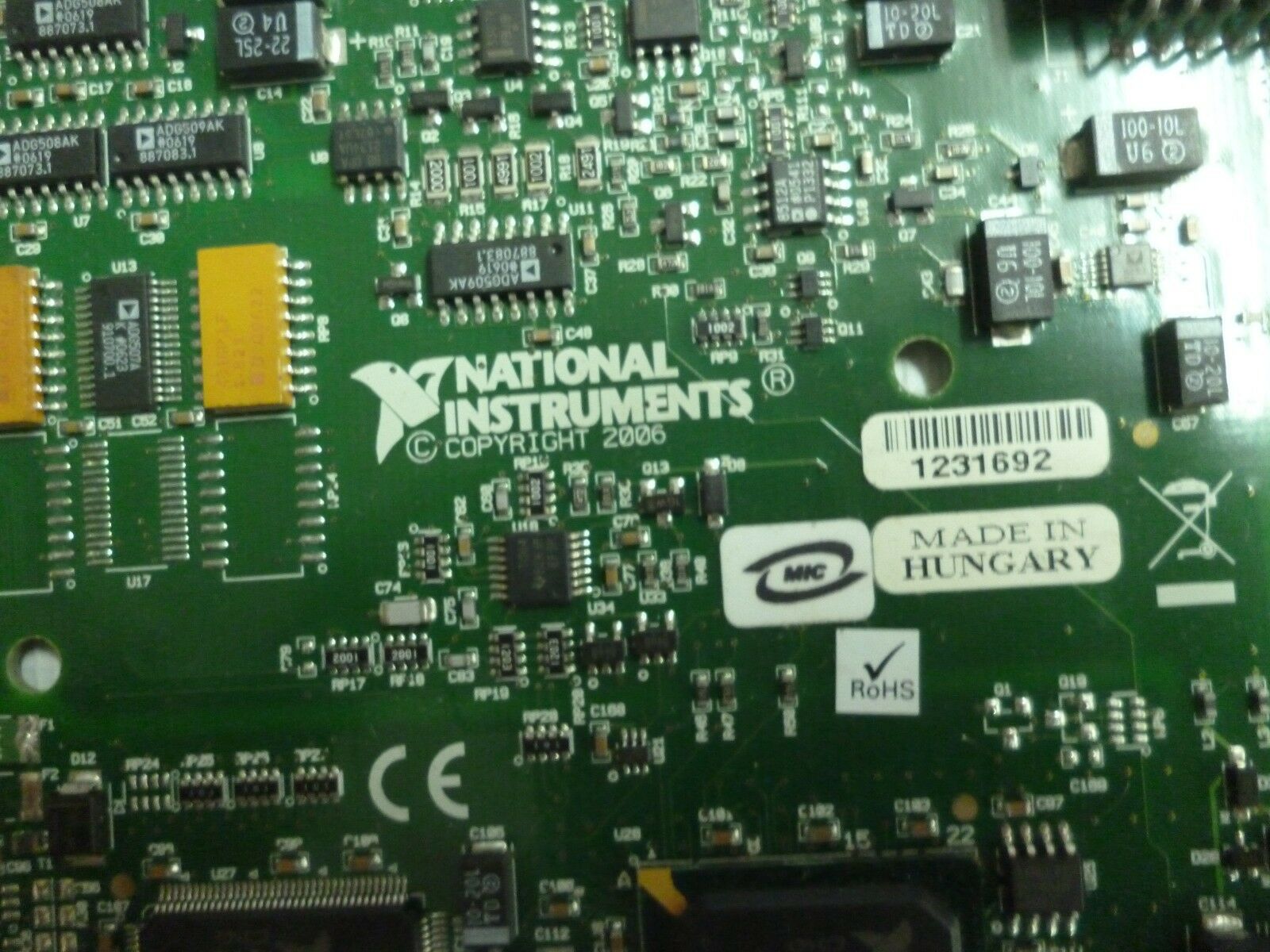 National Instruments NI PCI-6220 191329C-04L Analog Input Card ...