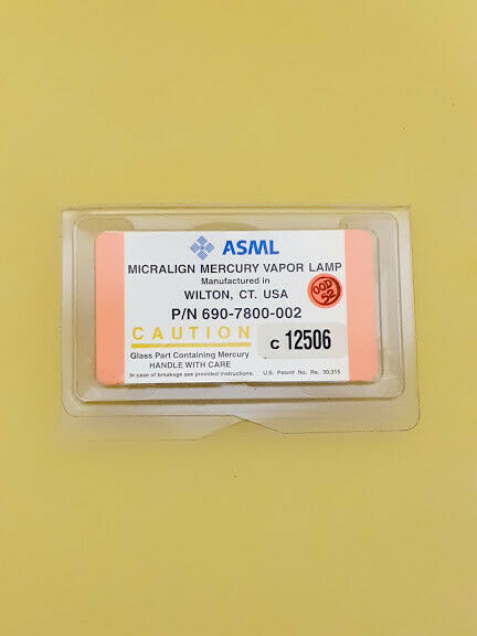 ASML Micralign P/n 690-7800-002 High Pressure Mercury Vapor Lamp ...
