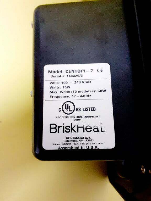 Centipede By BriskHeat BH Thermal CENTOPI-2 Temperature Control System - Industrial SOL Pte Ltd