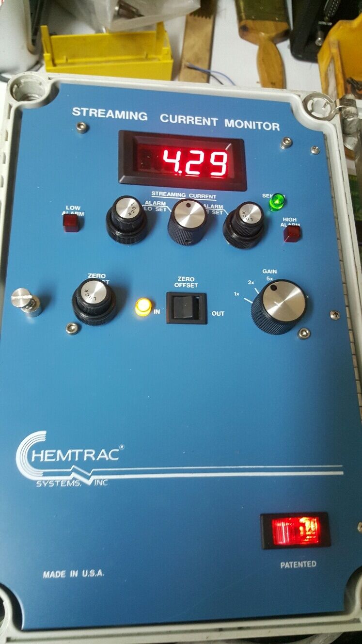 Chemtrac systems Inc streaming current monitor XRW 2000 chemtrac scm ...