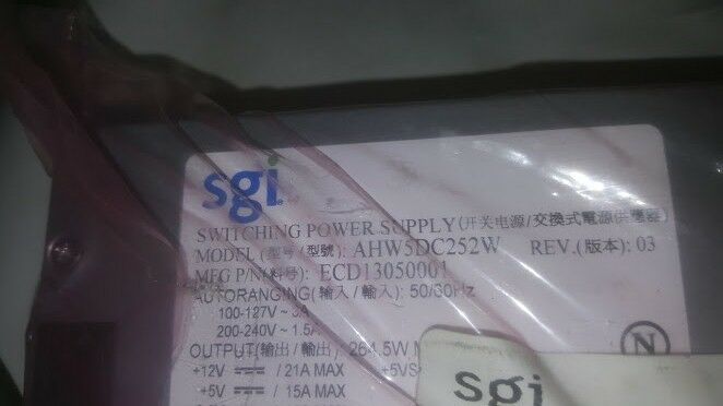 New SGI AHW5DC252W 30-01-00069-R ECD13050001 Rackable Systems REV.03 ...