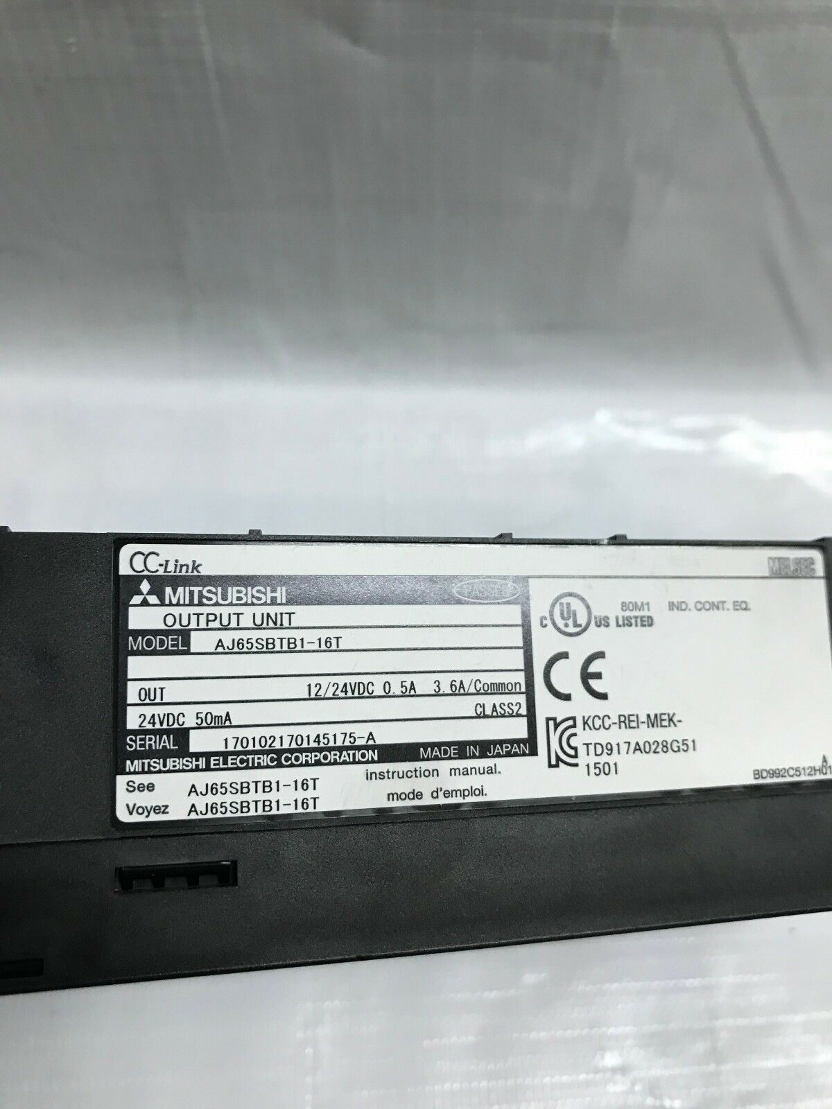 Mitsubishi AJ65SBTB1-16T Out put Unit AJ65SBTB116T - Industrial SOL Pte Ltd