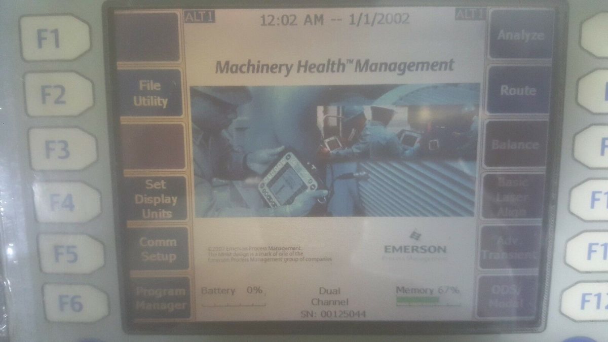 Emerson CSi 2130 Machinery Health Analyzer B2130A2 Rev 6 V 9.3.14.0 ...