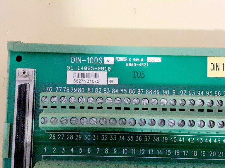 Adlink / Plotech DIN-100S A1 51-14025-0010 DAQ wiring terminal block - Industrial SOL Pte Ltd