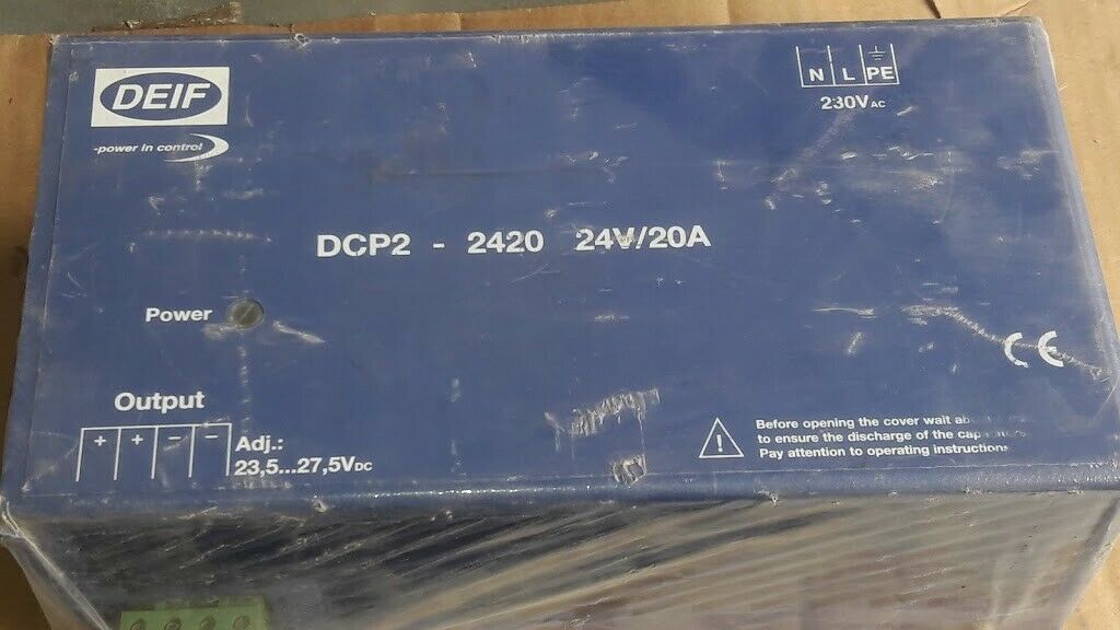 Deif DCP2-2420 24V/20A PN 1240020007A Battery Charger Power Supply ...