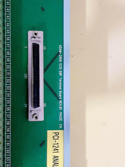 Advantech DAQ ADAM-3968 SCSI 68P Termina Board Rev. B1 wiring terminal DIN Rail - Industrial SOL ...