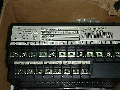 GE Multilin PQM power quality meter PQM-T20A Firmware 65c364c4.000 ...