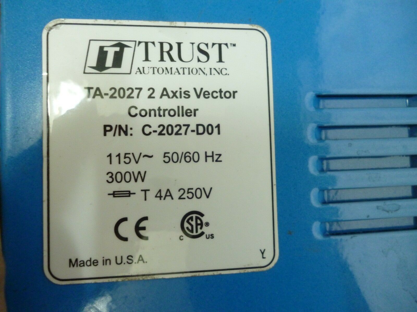 Trust Automation TA-2027 2-axis P/N: C-2027-D01 Novellus 27-339317-00 ...