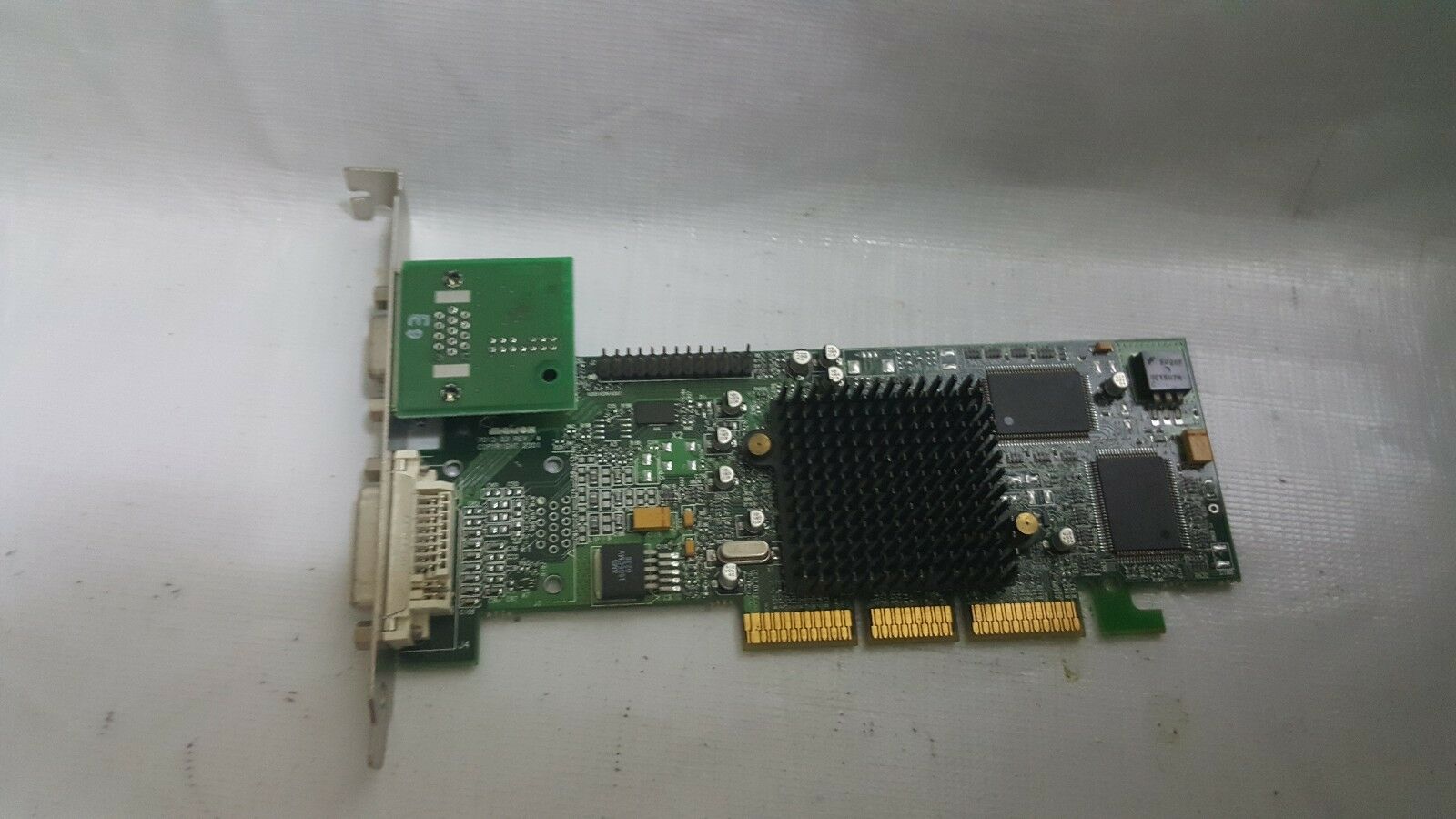 Matrox 7012-03 Rev A MGI G55+MDHA32DB 32MB AGP vga+dvi for industrial ...