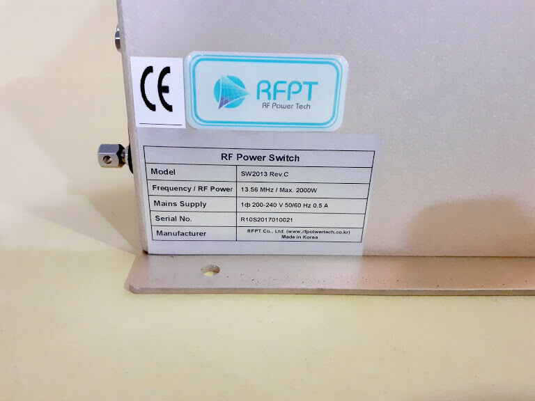 RFPT RF Power Tech. RF Power Switch SW2013 Rev. C New - Industrial SOL ...