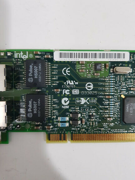 Intel PCI-133 D33025 Rev A00 Dual Port Server Adapter My-0J1679-1240 ...