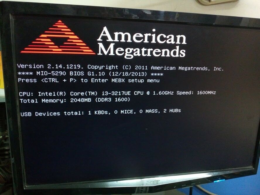 Advantech MIO-5290 A101-2 19A6529001-01 Bios G1.10 Ver 2.14.1219 Core ...