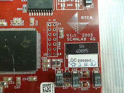 ScanLab RTC4 V1.1 Real Time Control Of Scan Heads And Lasers RTC 9874 ...