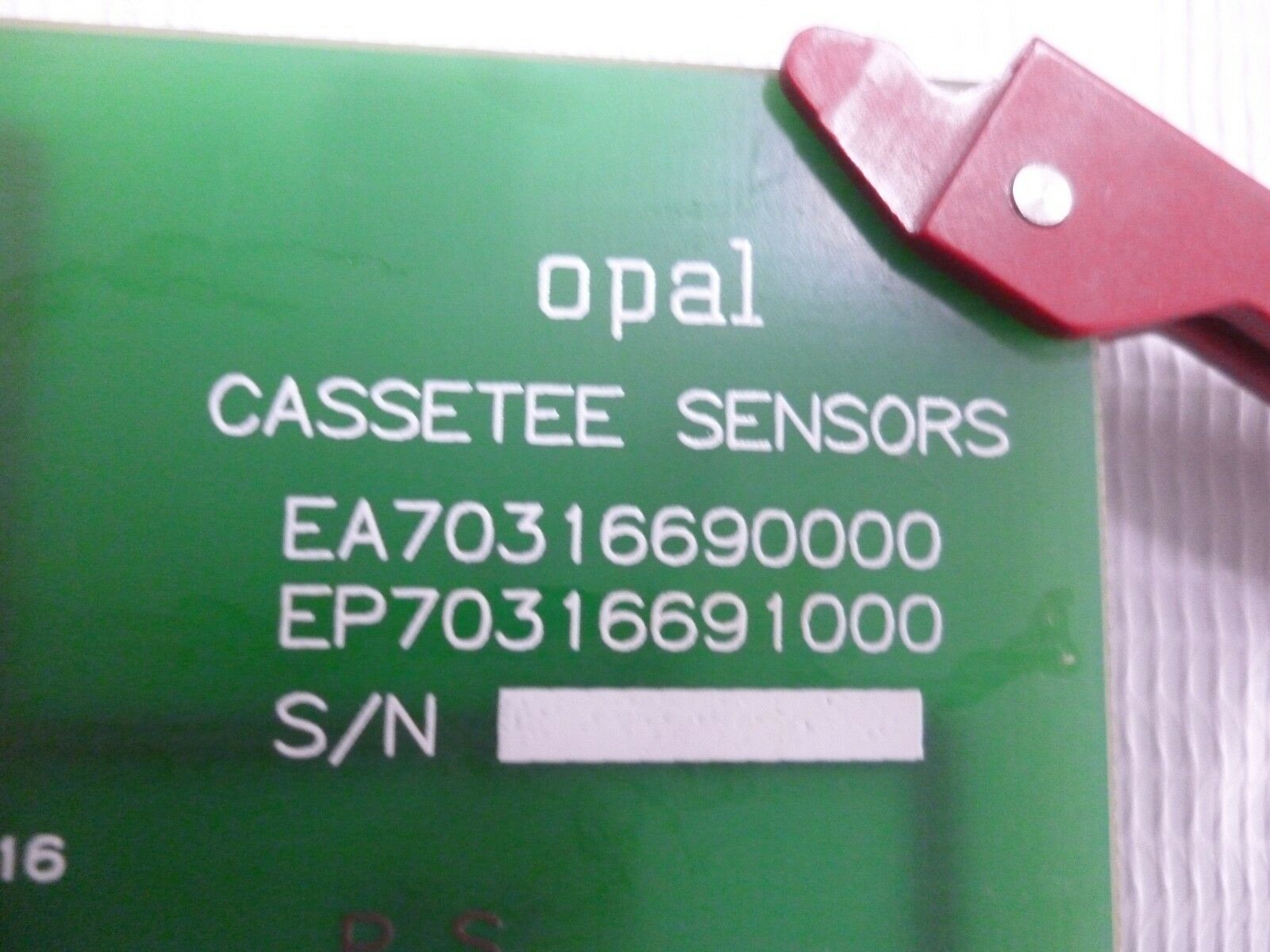 Opal EA70316690100 Cassette Sensors Board PCB - Industrial SOL Pte Ltd
