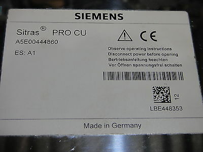 Siemens A5E00444860 PRO CU Bedienfeld Sitras PRO HMI - Industrial SOL ...