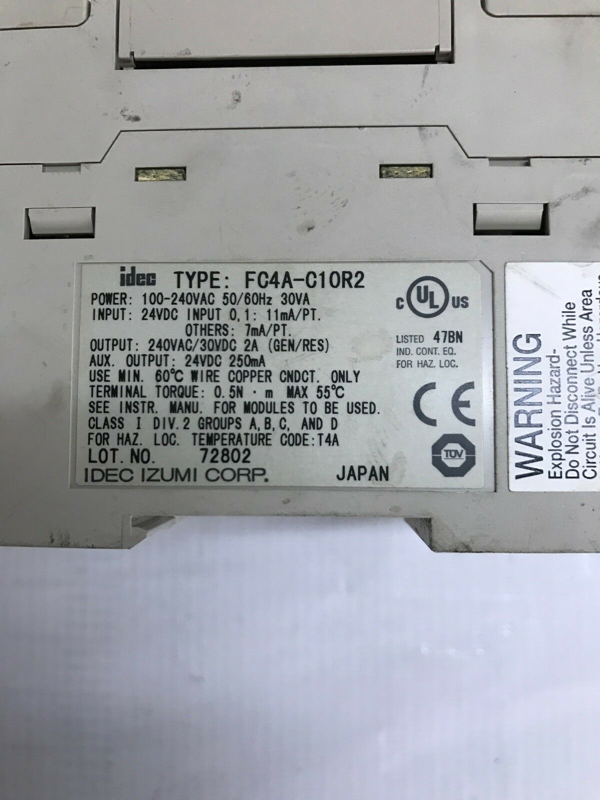 FC4A-C10R2 Micro Smart idec izumi - Industrial SOL Pte Ltd