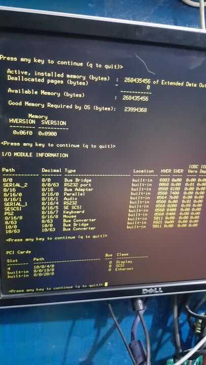 A4125A HP visualize c240 236Mhz 256Mb MotherBoard A4125-66512 Rev A3 ...