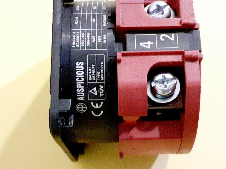 Auspicious EN60947-3 IEC 60947-3 600v AC40A NEW - Industrial SOL Pte Ltd