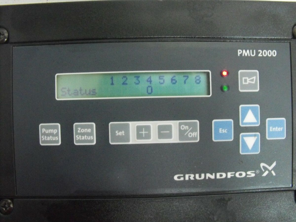 Grundfos PMU 2000 Part No.00620922 V1.7 SW. 00620191/ 0307 Alarm system ...