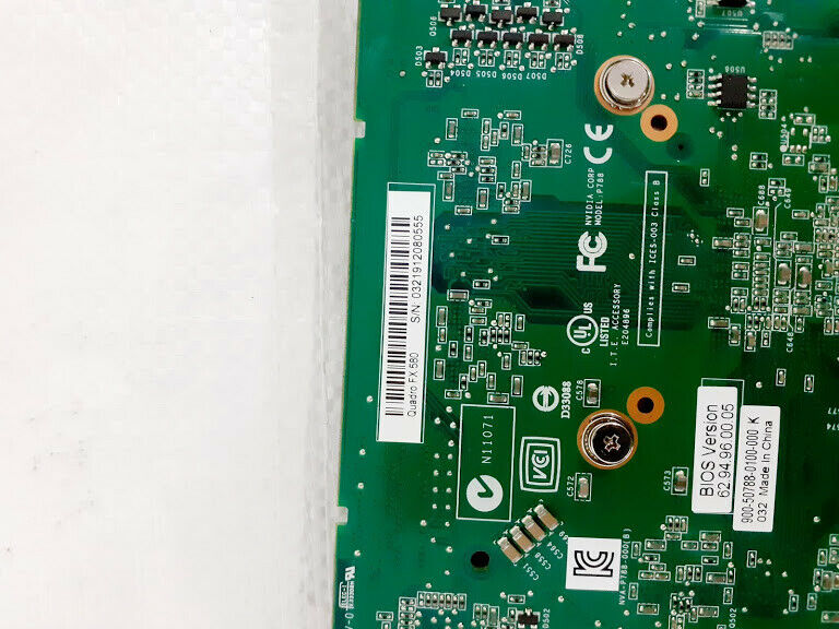 Nvidia Quadro FX 580 180-10788-0005-A00 Bios Ver 62.94.96.00.05 PCI-E ...