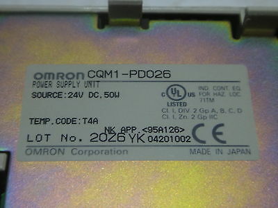 New Omron CQM1-PD026 Power Supply Unit CQM1PD026 *BNIB - Industrial SOL ...