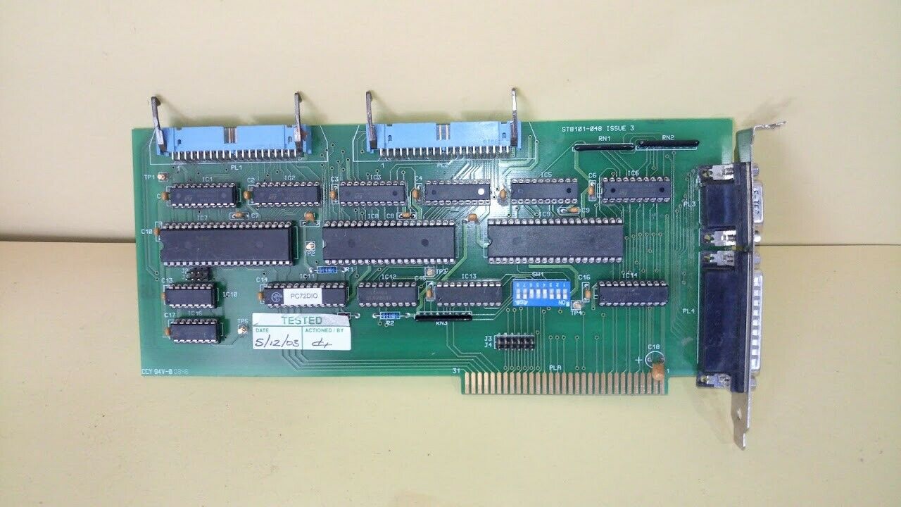 PC72DIO ST8101-048 issue 3 ISA PC interface card