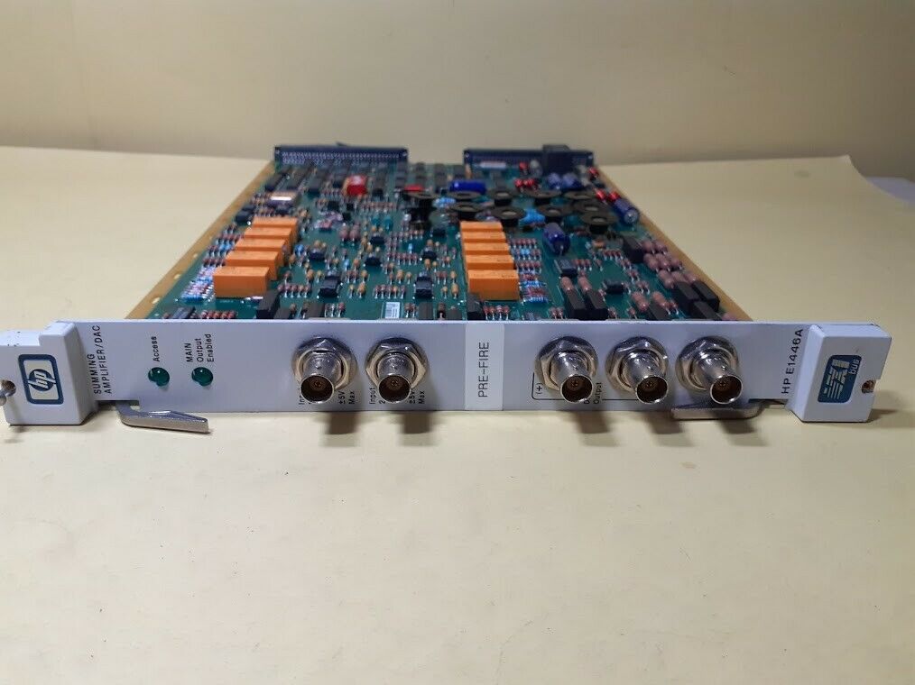 HP E1446A Pre-Fire Summing Amplifier/DAC VXI bus Module Hewlett-Packard ...