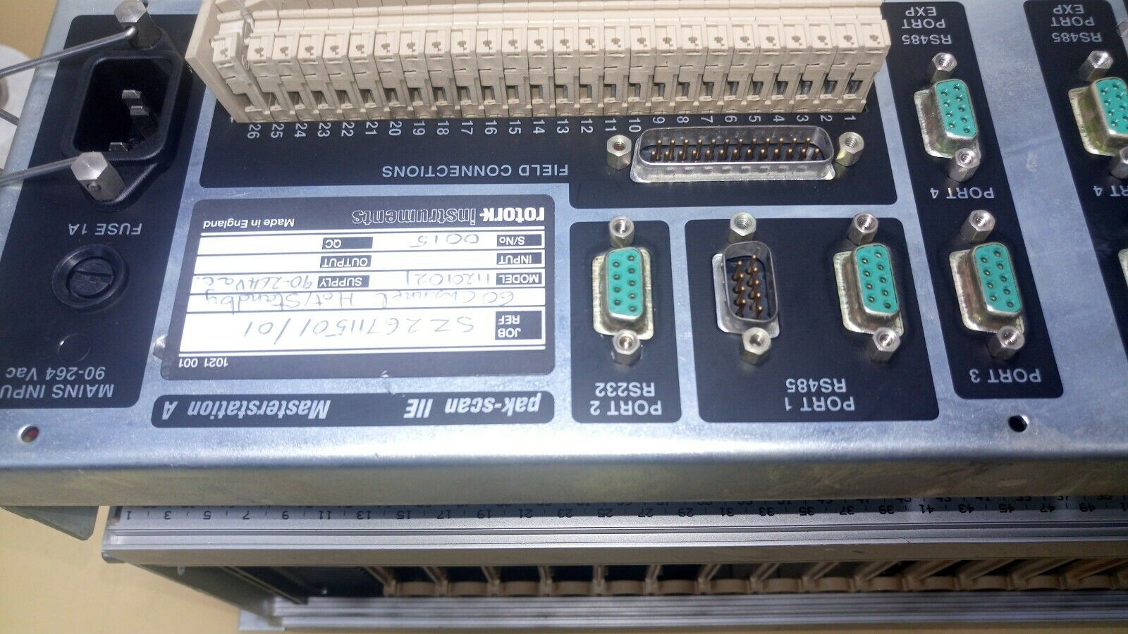Rotork pak-scan IIE Masterstation 11201021 60 channel hot station ...