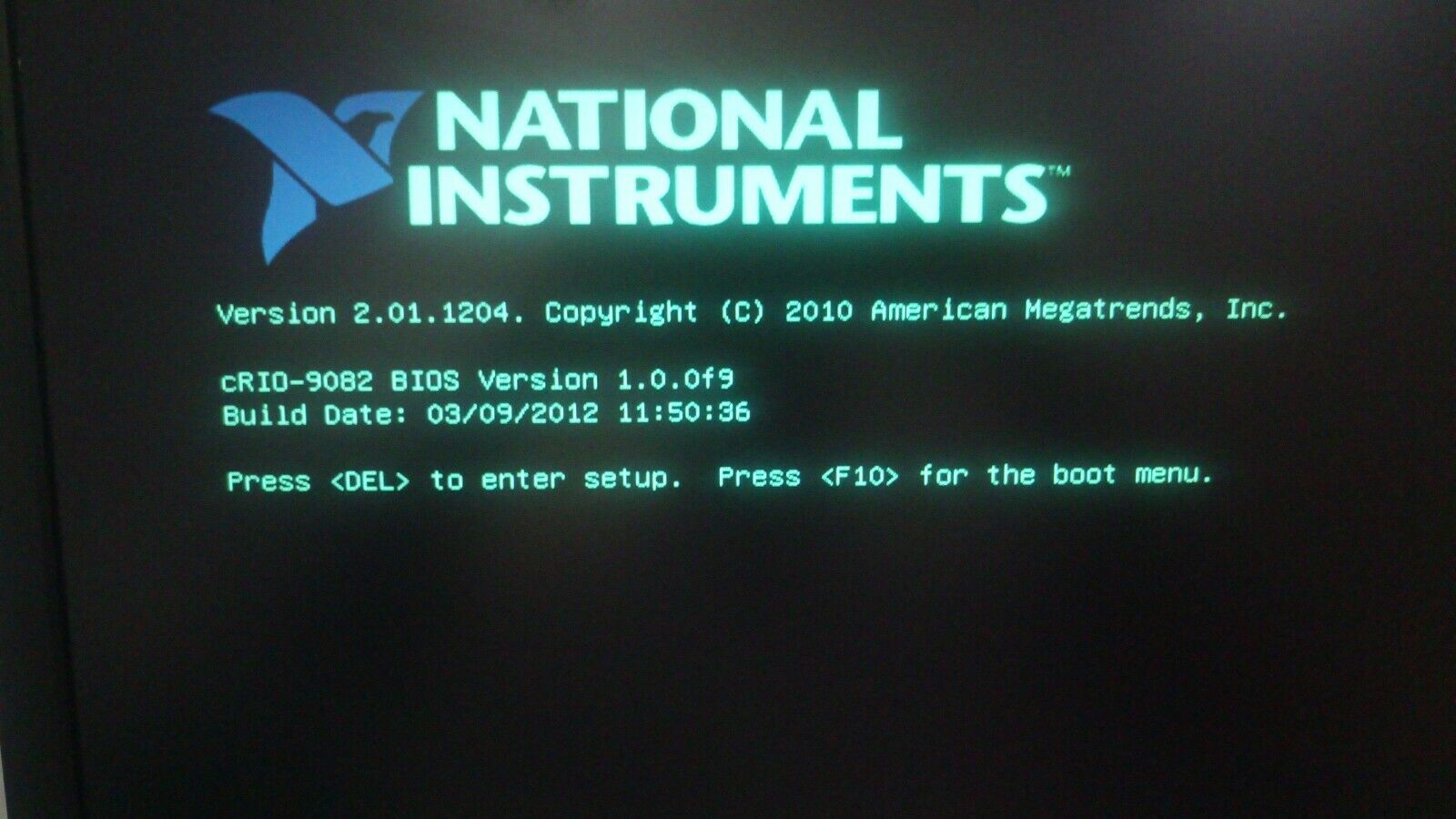 National Instruments NI cRIO-9082 151712E-02L Ver. 1.0.0f9 CompactRIO ...