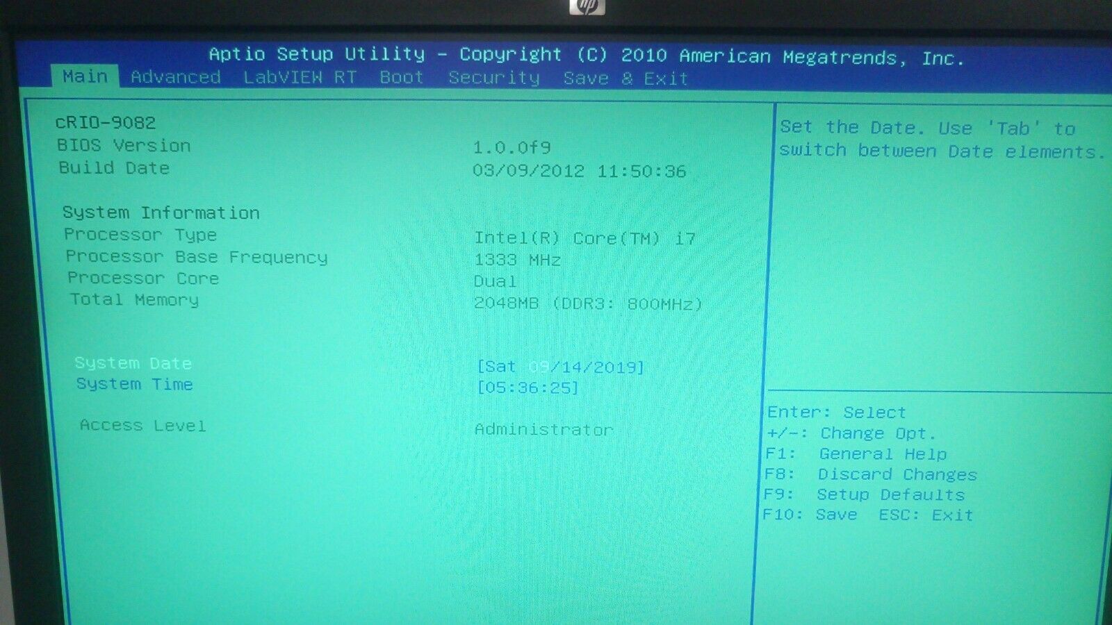 National Instruments NI cRIO-9082 151712E-02L Ver. 1.0.0f9 CompactRIO ...