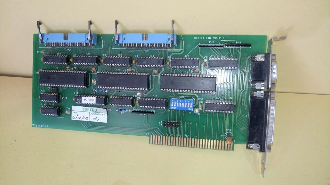PC72DIO ST8101-048 issue 3 ISA PC interface card