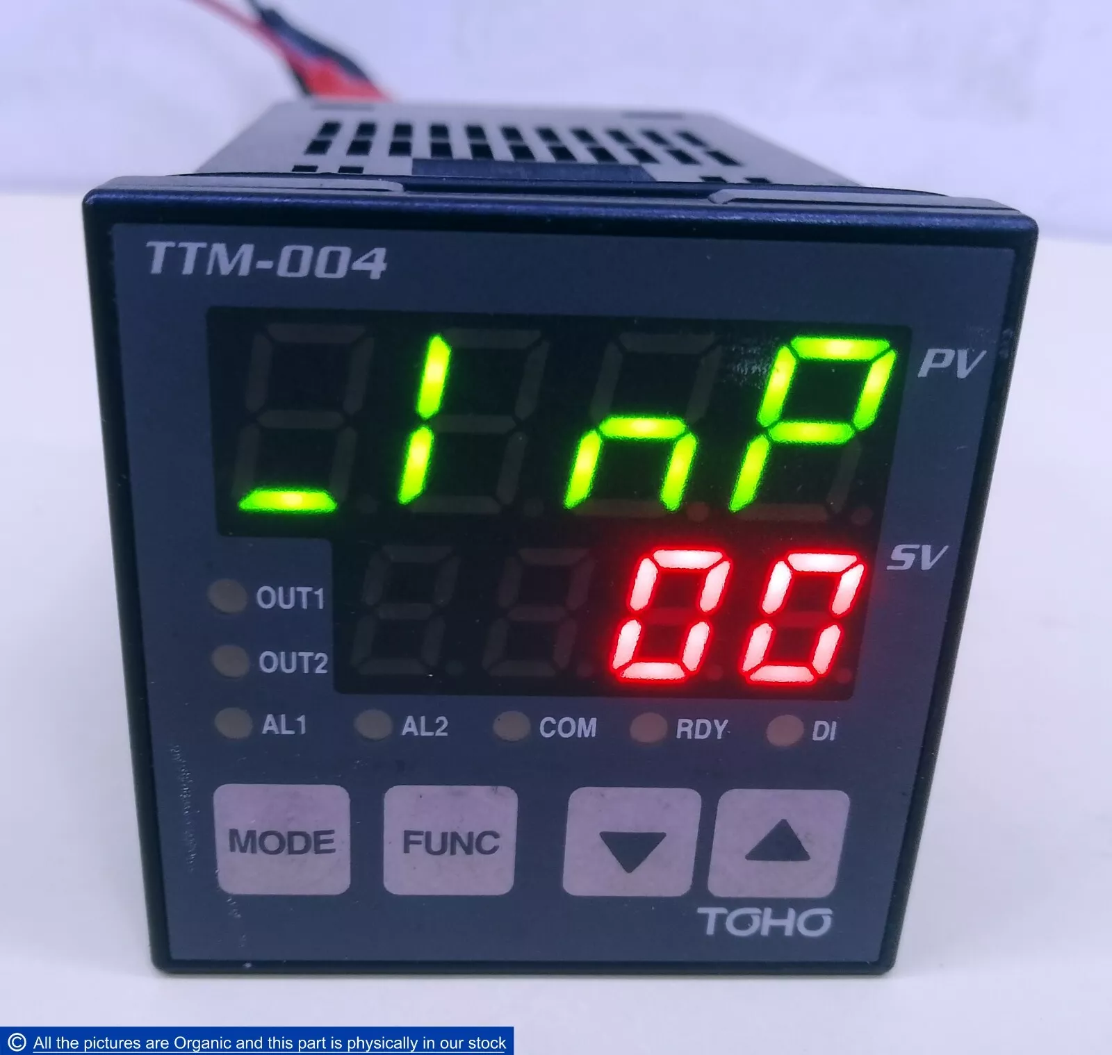 Toho TTM-004-R-A Digital Temperature Controller TTM-004 1/16DIN 240VAC Japan - Industrial SOL ...