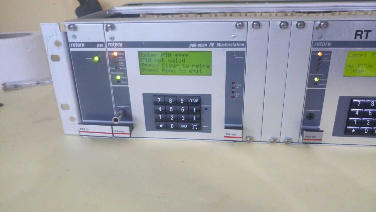 Rotork pak-scan IIE Masterstation 11201021 60 channel hot station ...