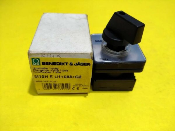 Benedikt & Jager M10H E U1 Man Off Auto Switch M10H E U1+088+G2 M10HEU1 ...